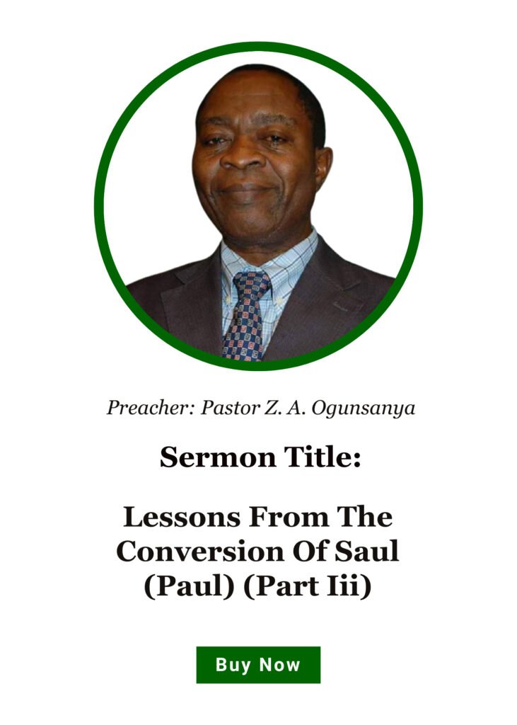 Lessons From The Conversion Of Saul (Paul) (Part III) – BPC Store
